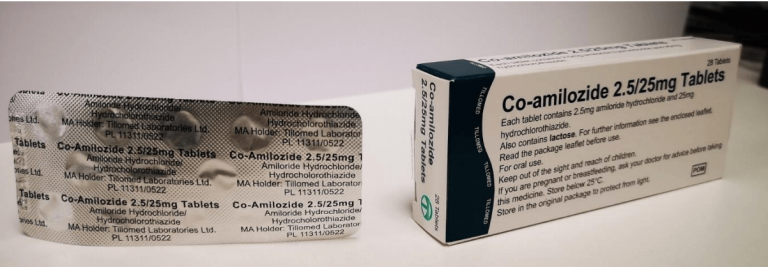Co-amilozide 2.5/25mg Tablets | tillomed
